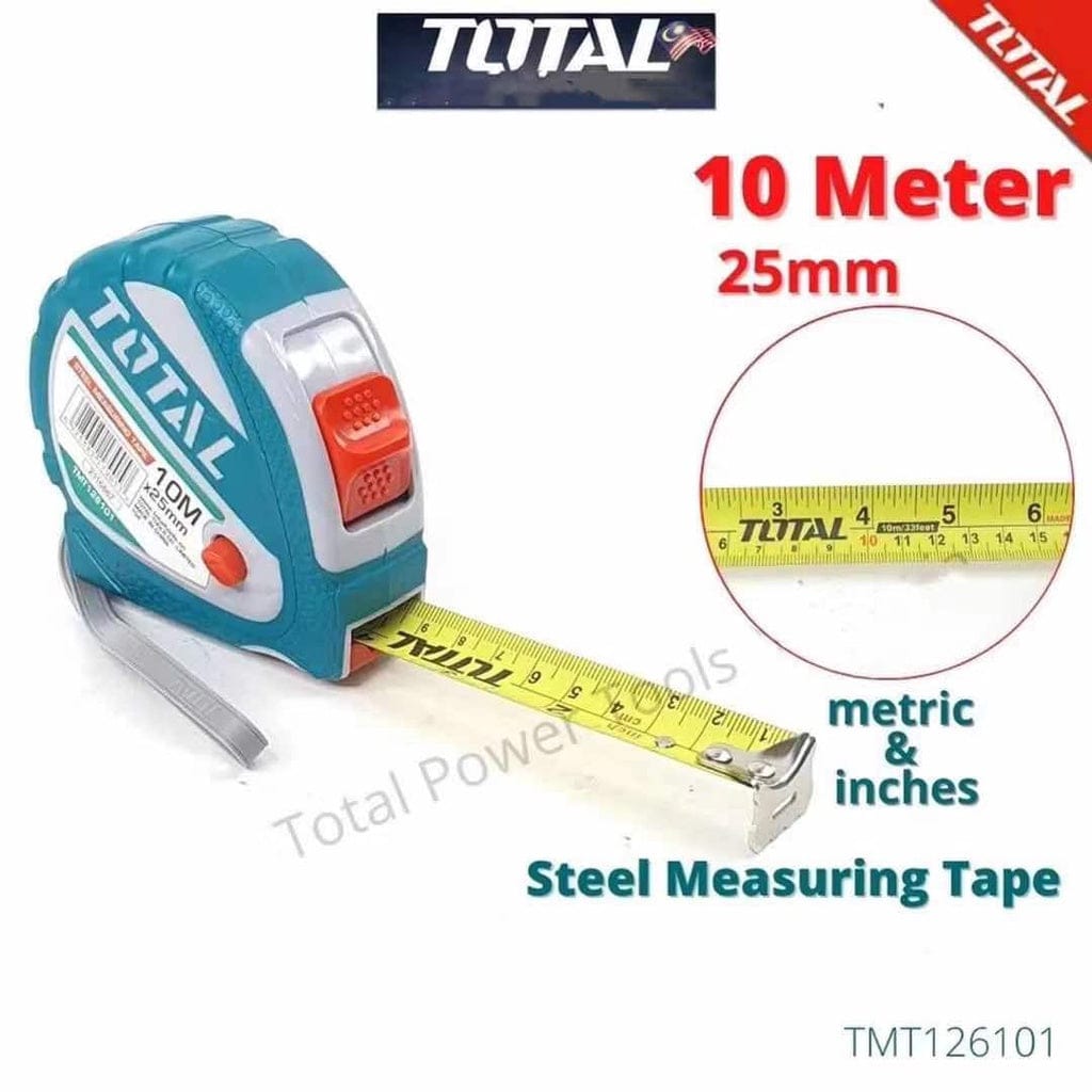 Total Measuring Tape 10M/33ft- TMT126101 — Greenwood Plaza