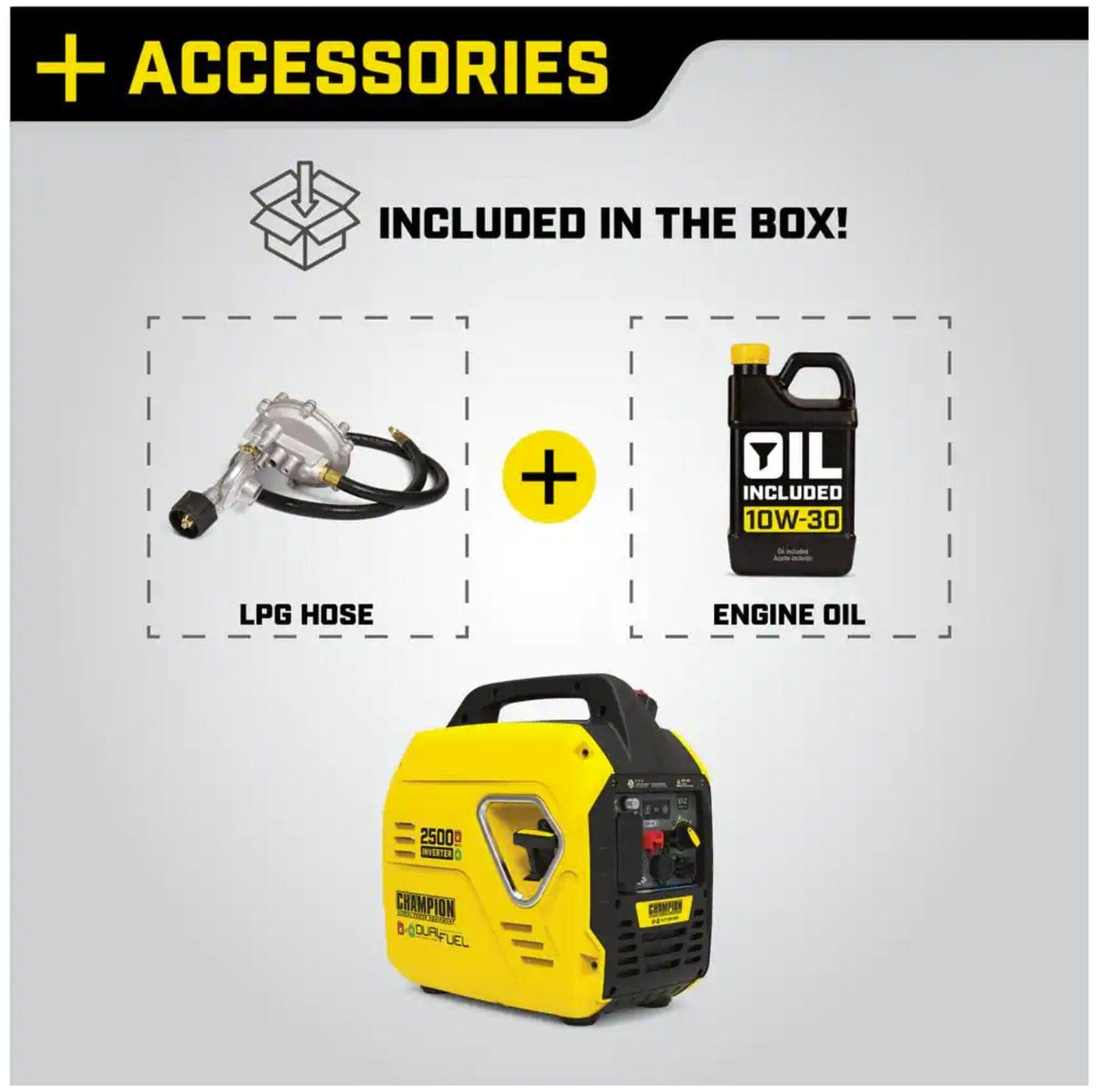 Champion Power Equipment 2500-Watt Ultralight Gasoline and Propane Pow ...